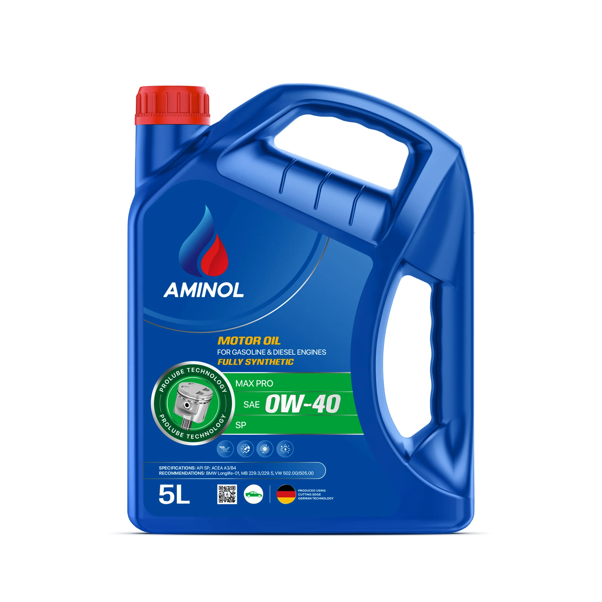 Aminol MaxPro 0W-40 SP - Premium Engine Oil High Performance